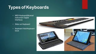 input and out put devices of computer | PPT