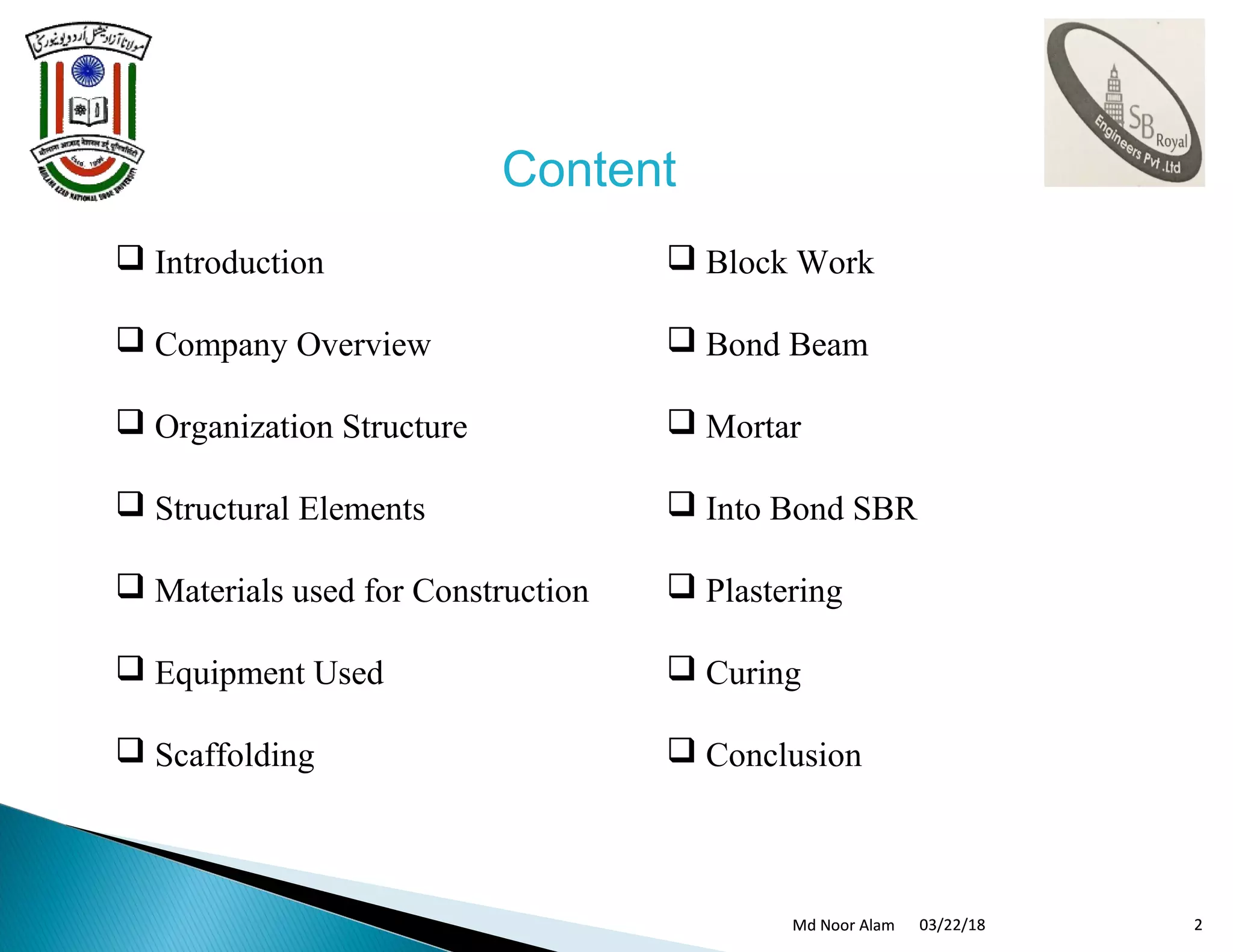 Building construction ppt | PPT