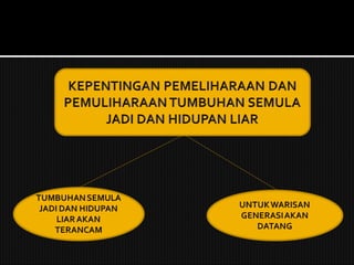 UNIT 16 : PEMELIHARAAN DAN PEMULIHARAAN TUMBUHAN SEMULA JADI DAN ...