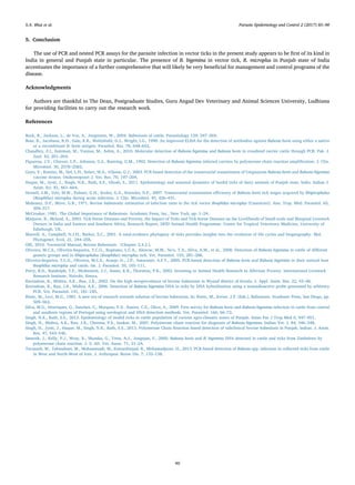 Molecular prevalence of babesia bigemina in rhipicephalus microplus ...