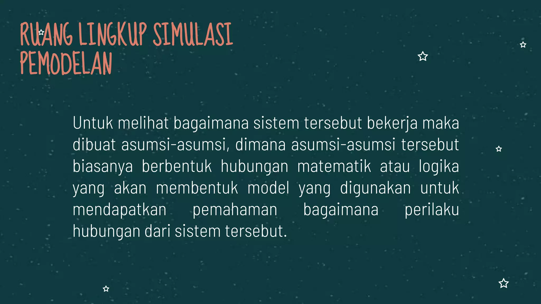 Ruang Lingkup Pemodelan SImulasi - Nopandi Ariyanto | PPTX