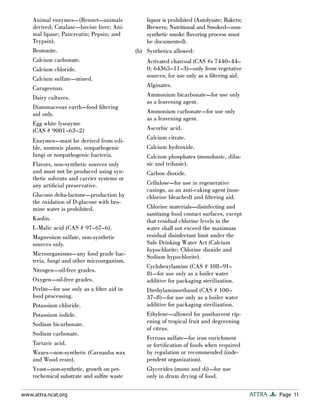 Organic Standards for Handling (Processing): Highlights of the USDA's ...