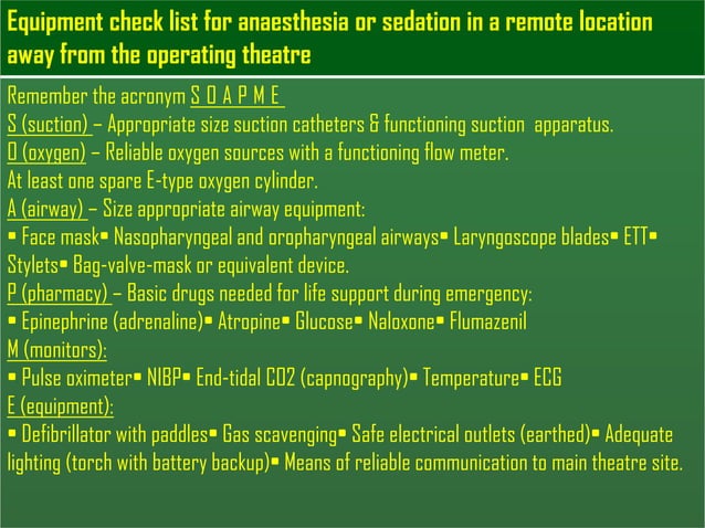 NON OPERATING ROOM ANAESTHESIA | PPTX