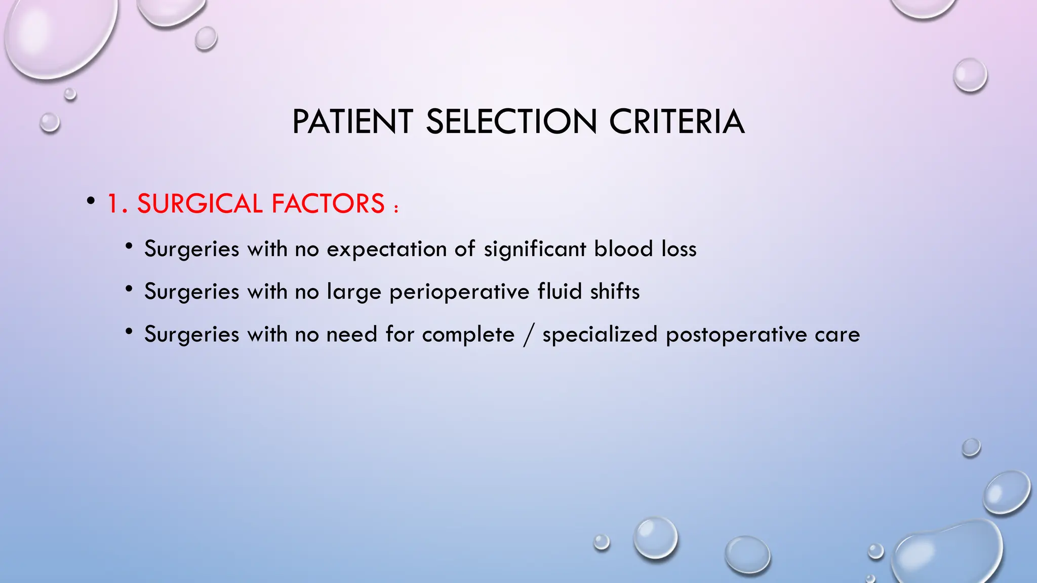 NON OPERATING ROOM ANESTHESIA (NORA) AND DAY CARE ANESTHESIA | PPTX