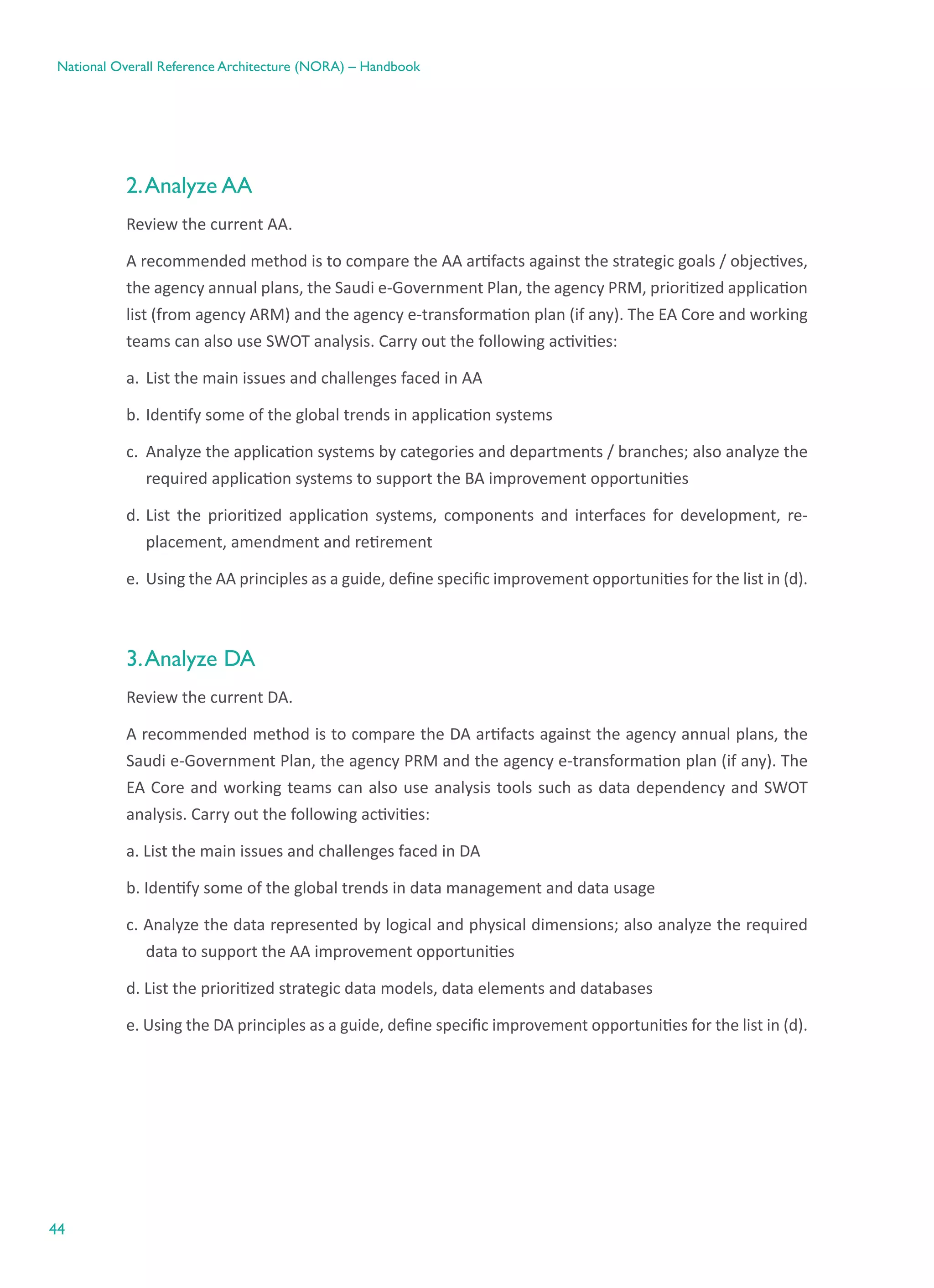 Nora booklet الدليل السريع للمنهجية الوطنية للبنية المؤسسية | PDF