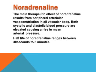 Noradrenaline | PPTX
