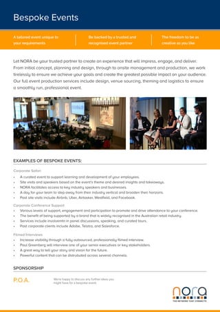 Nora flyer updated | PDF | Web Hosting | Internet