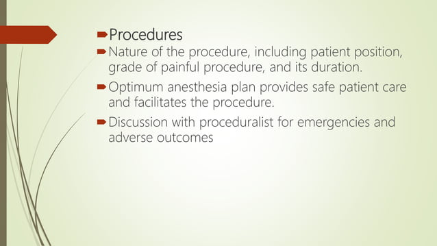 NON OPERATING ROOM ANAESTHESIA | PPTX