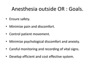 Anesthesia at Remote locations | PPTX