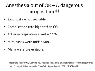 Anesthesia at Remote locations | PPTX