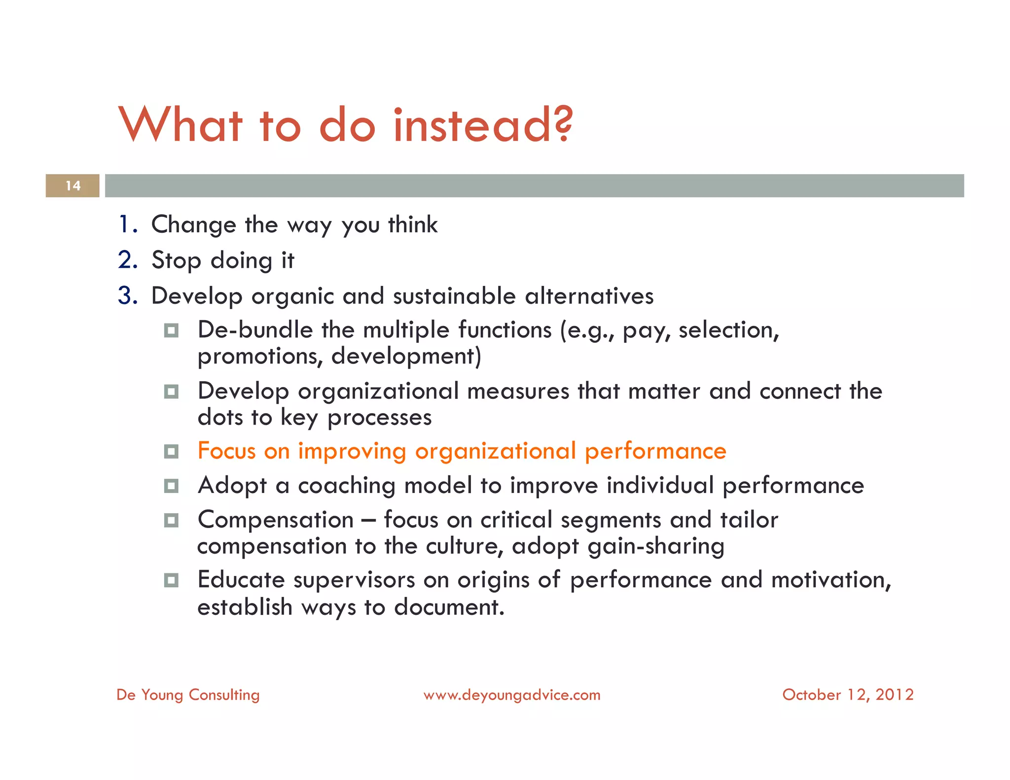 The case against performance ratings and what to do instead. | PDF