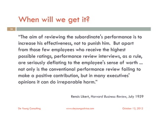 The case against performance ratings and what to do instead. | PDF