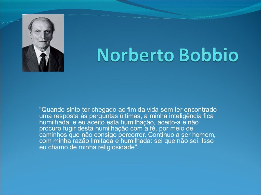 Norberto bobbio