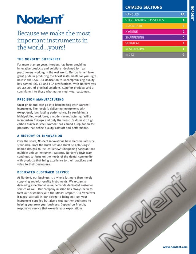 Nordent Catalog Full 2016 | PDF