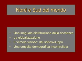 Nord e sud del mondo | PPTX