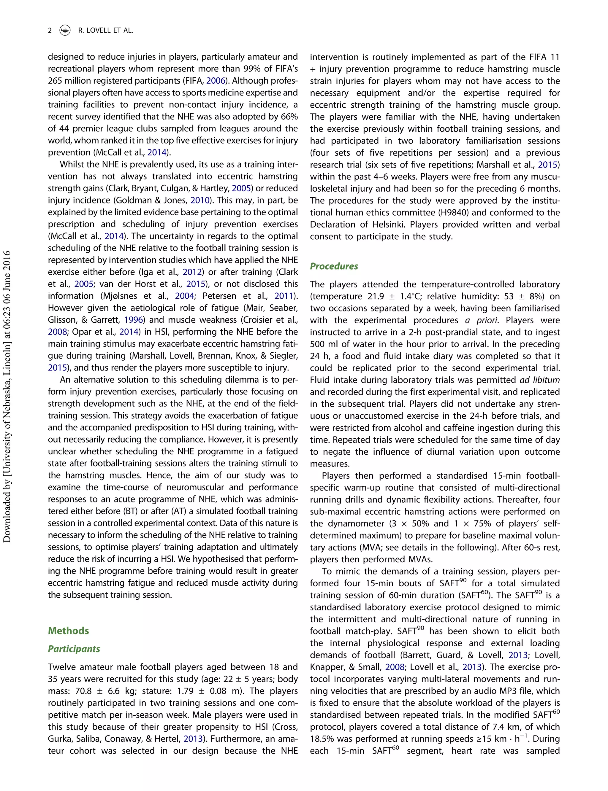 Nordic hamstring exercises | PDF