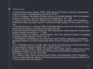 Peripheral Light Cues for In-vehicle Task Resumption | PPT