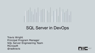Nordic infrastructure Conference 2017 - SQL Server in DevOps | PPTX