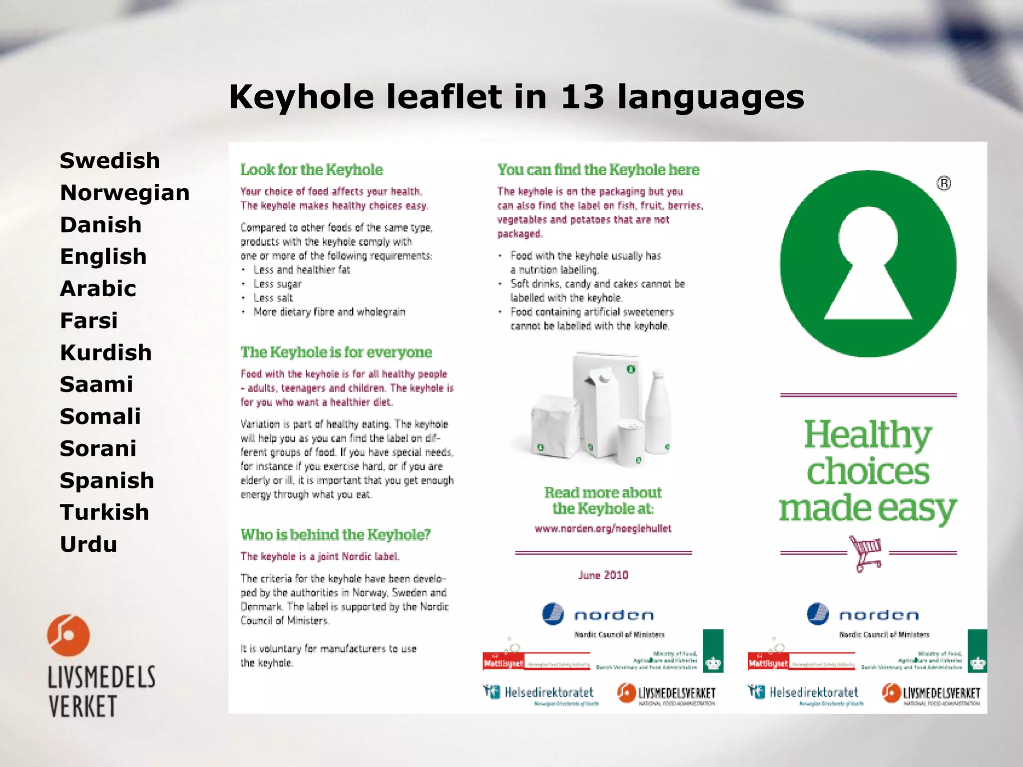 Nordic Keyhole FOP Labelling_2013 | PDF