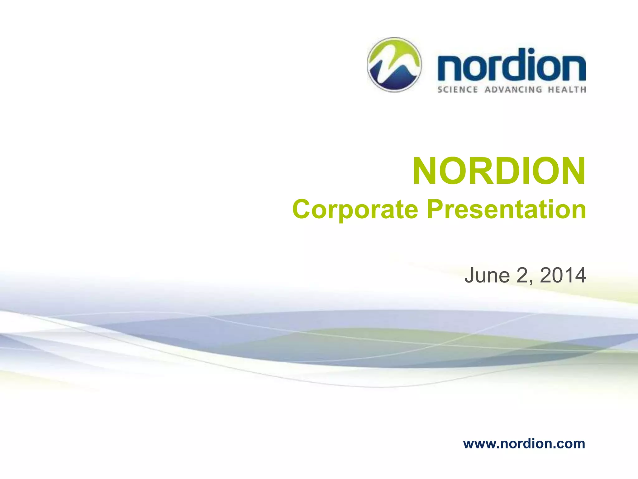 Nordion corporate presentation | PPTX