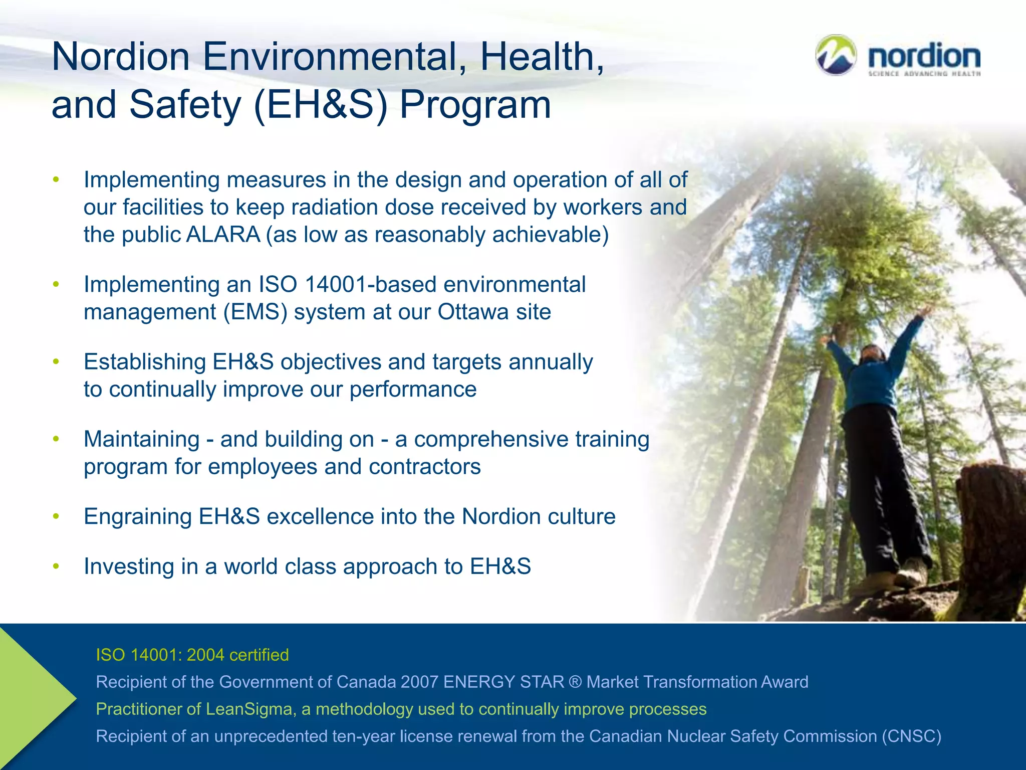 Nordion corporate presentation | PPTX