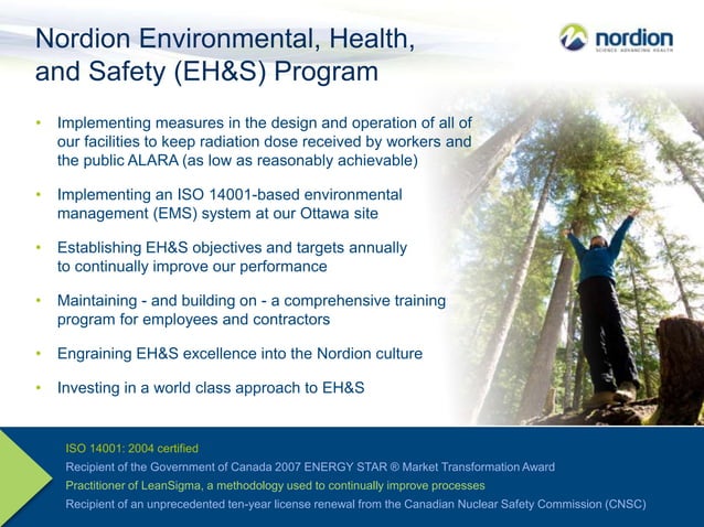 Nordion corporate presentation | PPTX