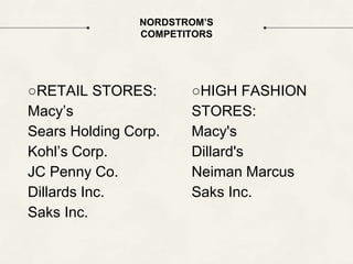 Nordstrom Marketing | PPTX