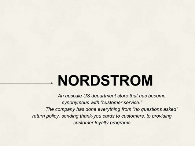 Nordstrom Marketing | PPT