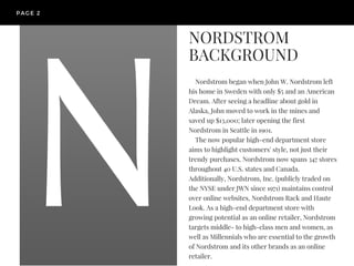 Nordstrom vs. Bloomingdale's | PDF