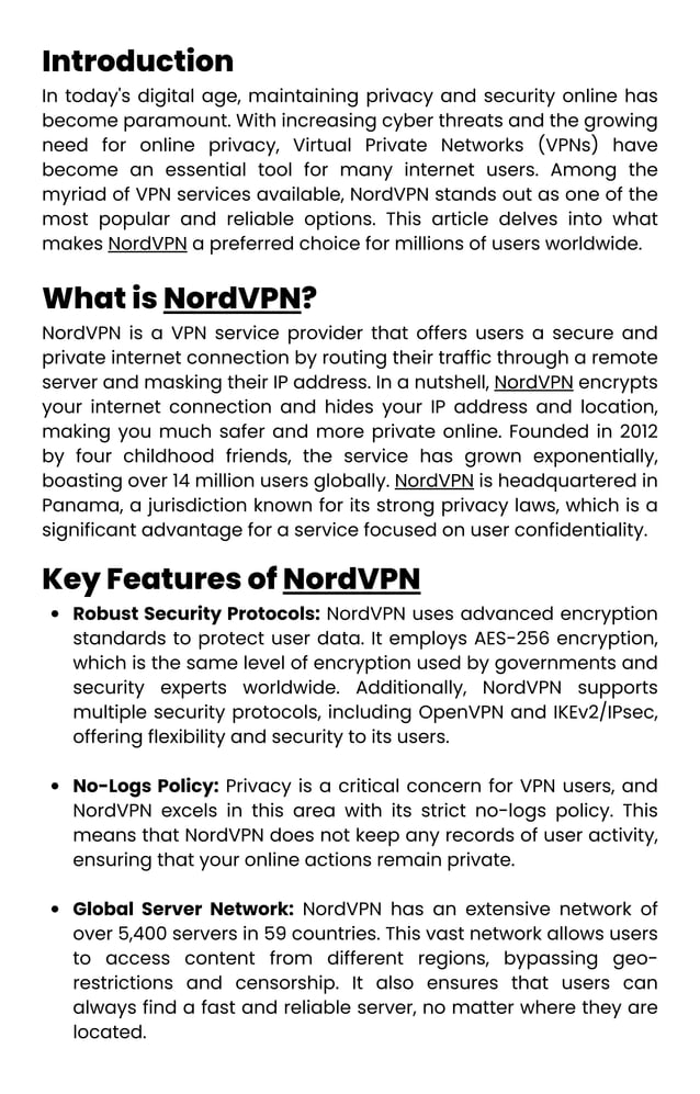 NordVPN: A Comprehensive Guide to Internet Security and Privacy | PDF | Internet | Computing