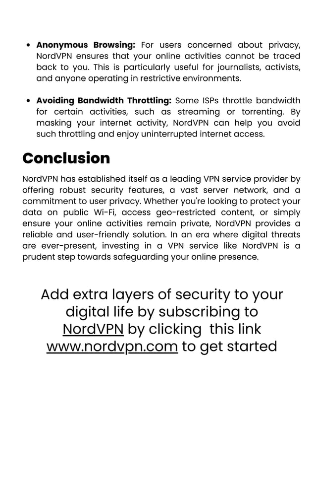 NordVPN: A Comprehensive Guide to Internet Security and Privacy | PDF | Internet | Computing
