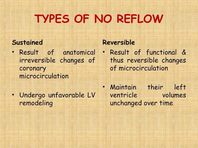 No reflow and slow flow phenomenon during pci | PPT | Heart and ...