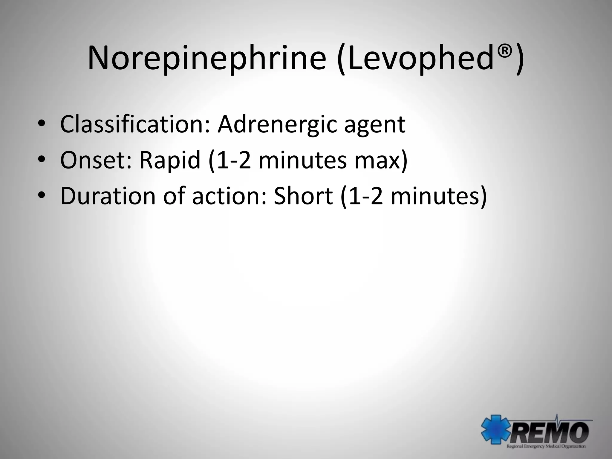 Norepinephrine education 2014 (1) | PPTX