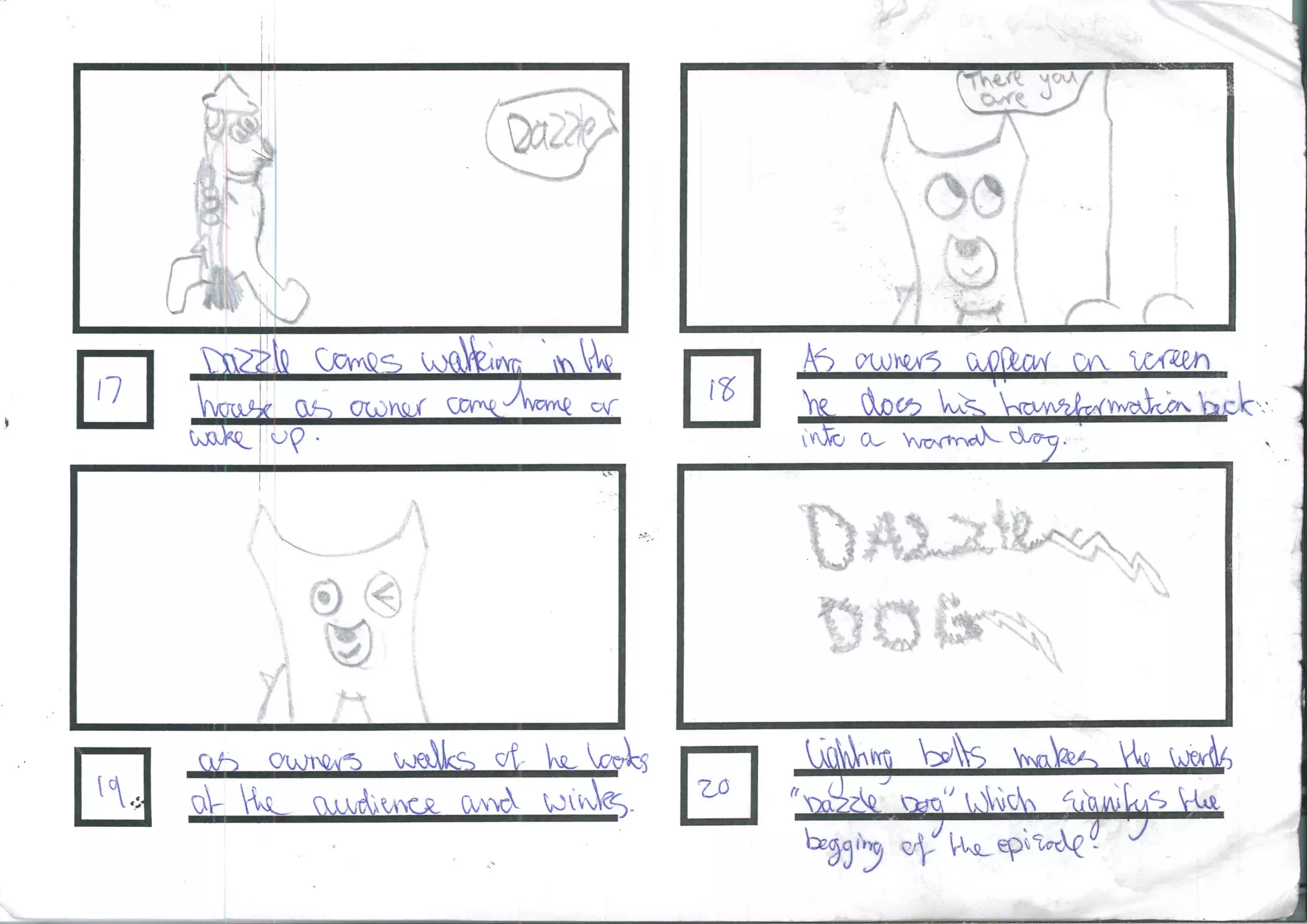 Dazzle Dog StoryBoard | PDF