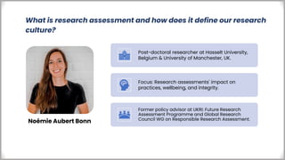 NORFest 2023: Early Career Researcher Panel on Research Assessment | PPT