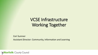 VCSE Infrastructure Working Together | PPTX