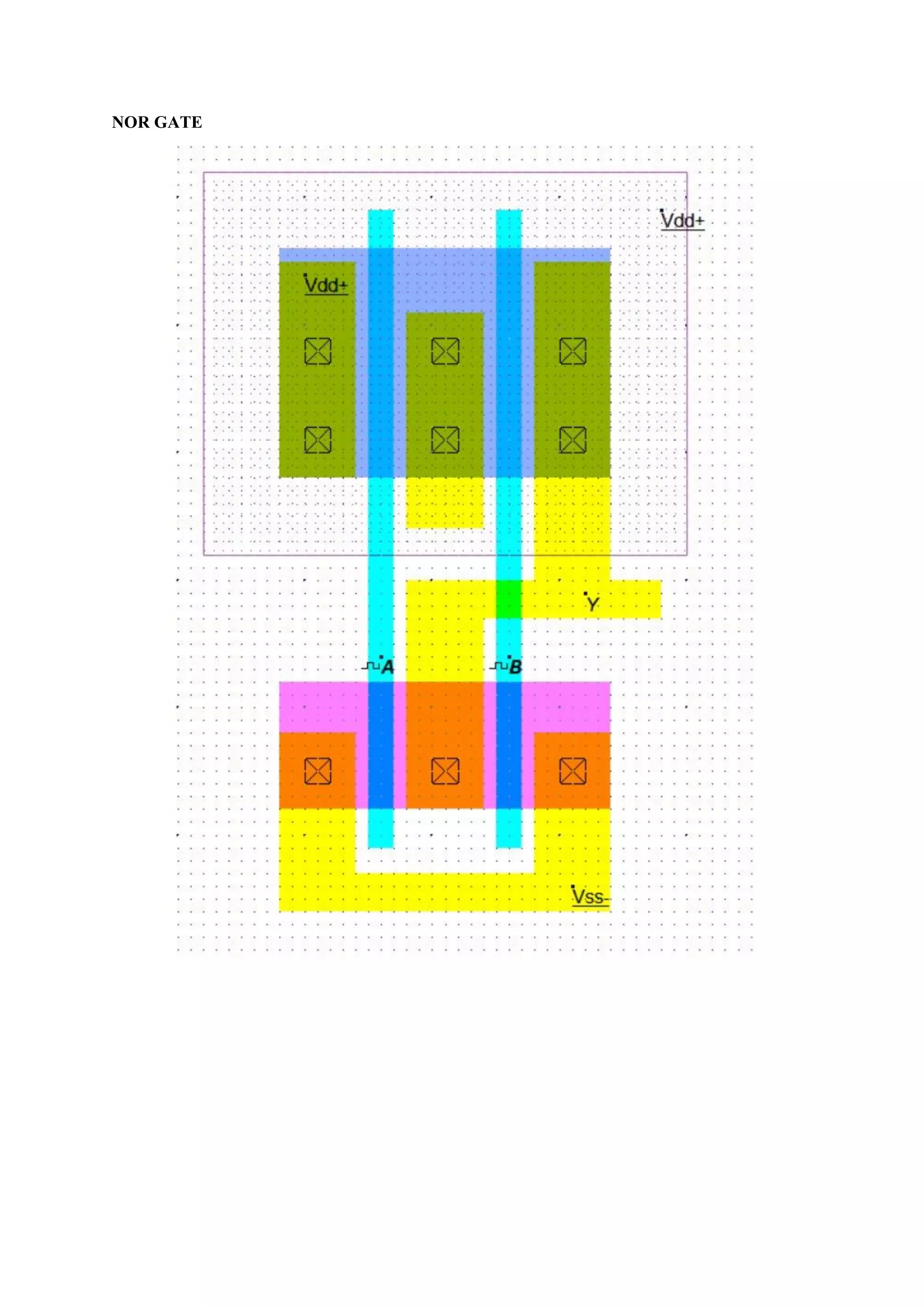 NOR gate design in microwind | PDF