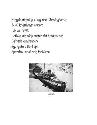 Norge under andre verdenskrig | PDF