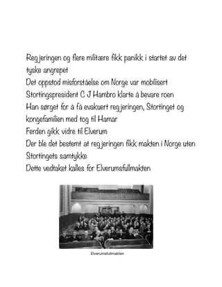 Norge under andre verdenskrig | PDF