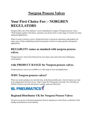 Norgren process-valves | PDF