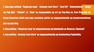 Pagsusuri sa Awitin ni Yeng Constantino | PPTX