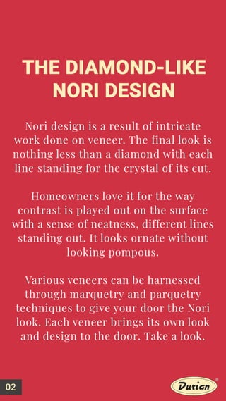 Nori design inspirations for doors | PDF
