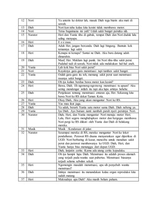 Naskah Audio "Menstruasi" | PDF