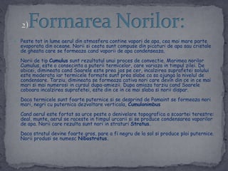 Norii si aparitia norilor | PPTX