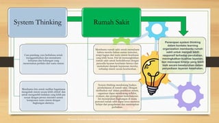 System thinking Learning organization di rumah sakit | PPTX