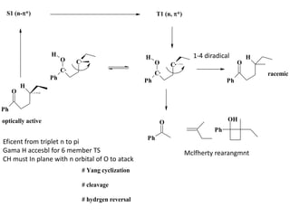 Norrish type 1 and 2 reactions | PPTX
