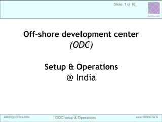 ODC setup services | PDF