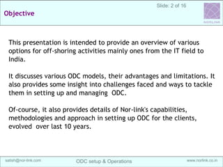 ODC setup services | PDF