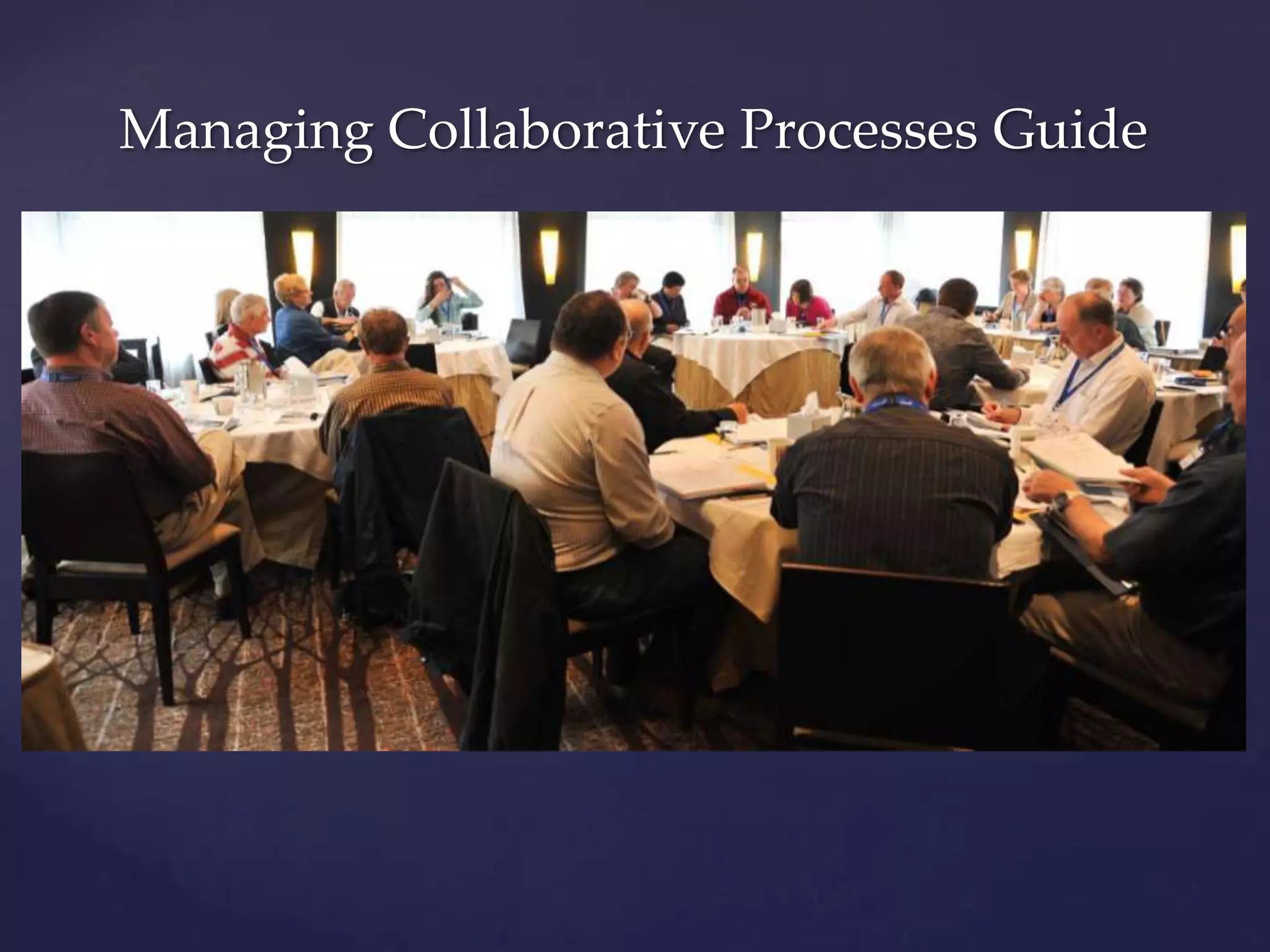 Managing Collaborative Processes Guide Ppt