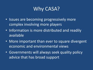 CASA overview | PPTX